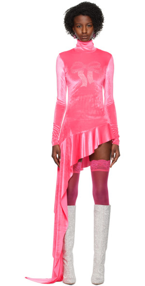 ABRA - Pink Rhinestone Minidress