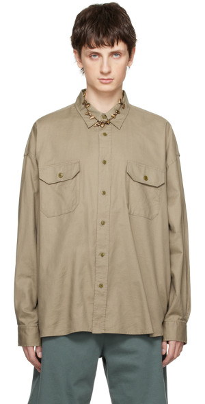 Acne Studios - Beige Button-Up Shirt