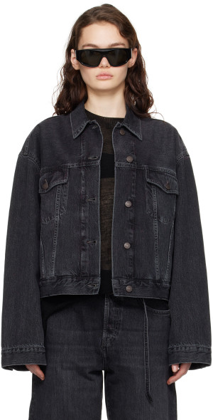 Acne Studios - Black Faded Denim Jacket