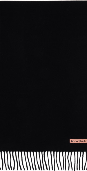 Acne Studios - Black Narrow Fringe Scarf