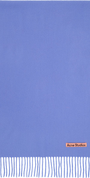 Acne Studios - Blue Narrow Fringe Scarf