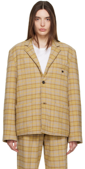 Acne Studios - Brown Check Blazer