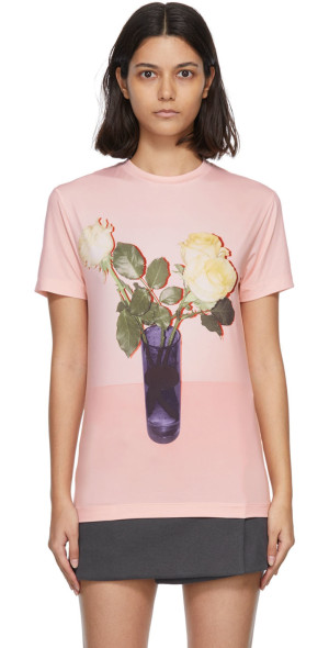 Acne Studios - Pink Polyester T-Shirt