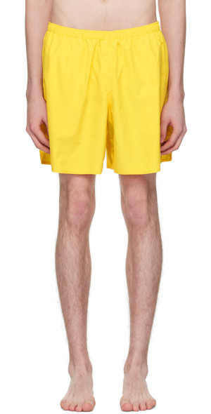 Acne Studios - Yellow Reflective Tape Swim Shorts
