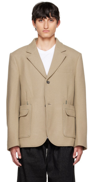 ADER error - Beige Brushed Blazer