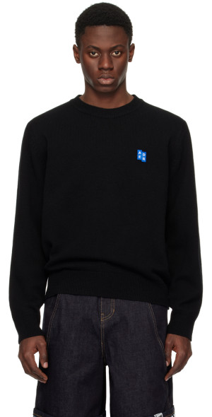 ADER error - Black Dropped Shoulder Sweater