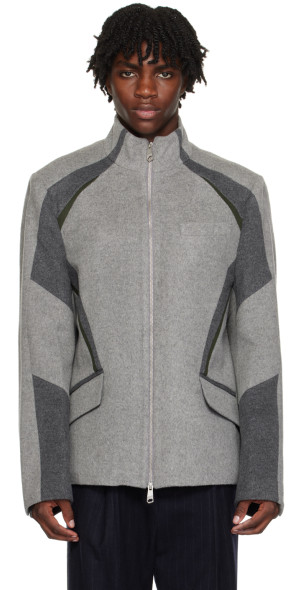 ADER error - Gray Paneled Jacket