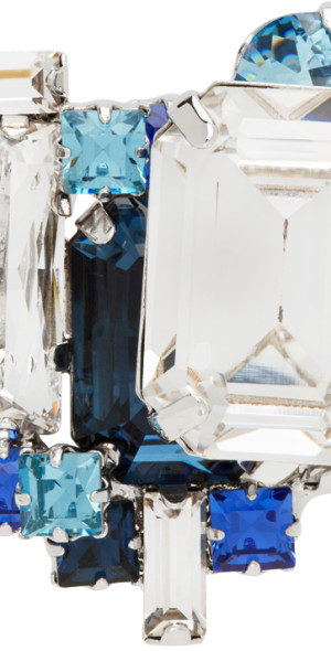 ADER error - Silver Crystal Heart Pin