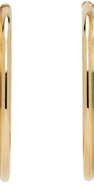 ALAÏA - Gold Loop Hoop Earrings