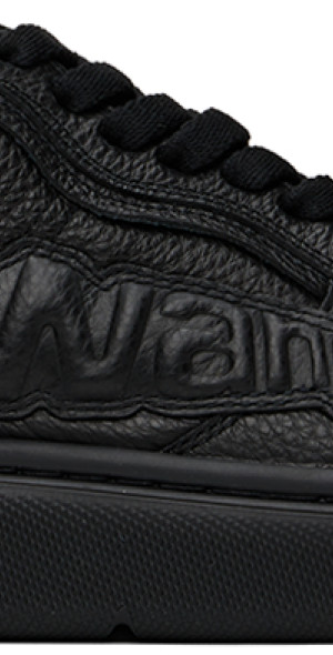 Alexander Wang - Black Puff Pebble LeatherSneakers