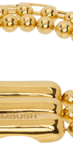 AMBUSH - Gold Triple Ball Chain Bracelet