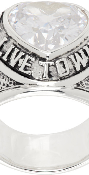 AMBUSH - Silver Heart Class Signet Ring