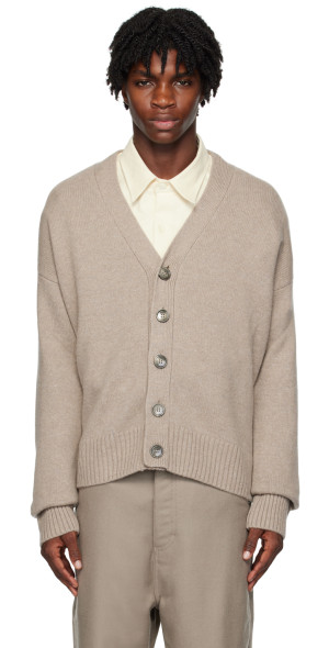 AMI Paris - Brown Patch Cardigan