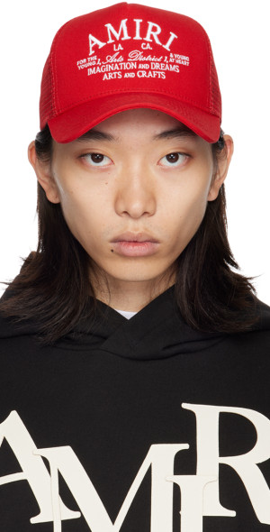 AMIRI - Red 'Arts District' Trucker Cap