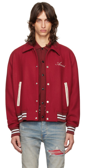 AMIRI - Red Bones Bomber Jacket