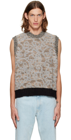 Andersson Bell - Beige Patterned Vest