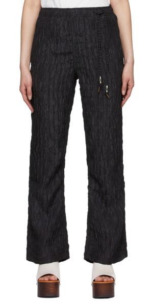 Andersson Bell - Black Polyester Lounge Pants