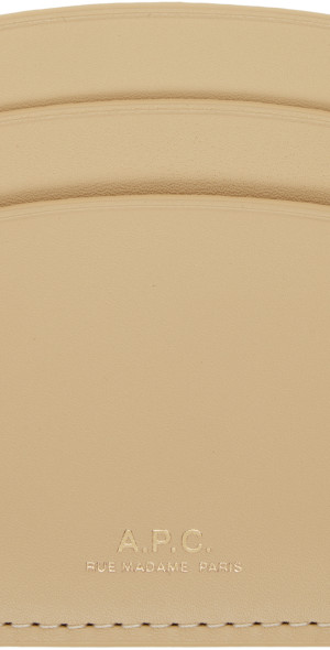 A.P.C. - A. P.C. Beige Demi-Lune Card Holder