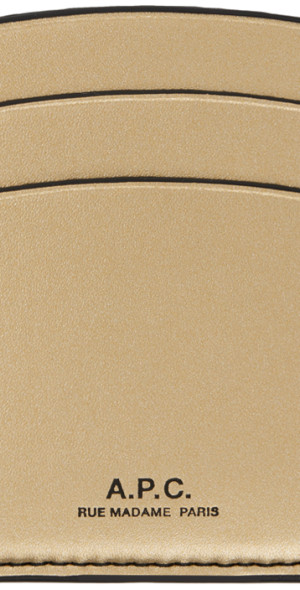 A.P.C. - Gold Demi-Lune Card Holder