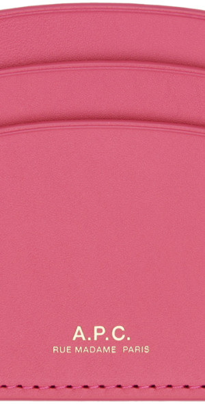 A.P.C. - Pink Demi-Lune Card Holder