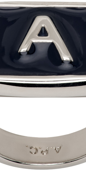 A.P.C. - Silver 'A' Signet Ring