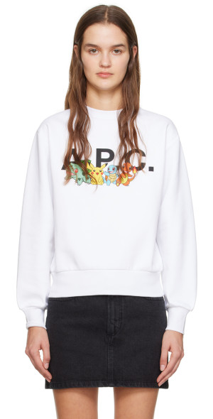 A.P.C. - White 'The Crew' Sweatshirt