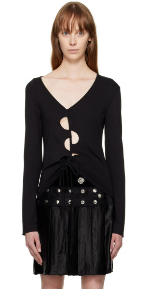 AVAVAV - Black Cutout Blouse