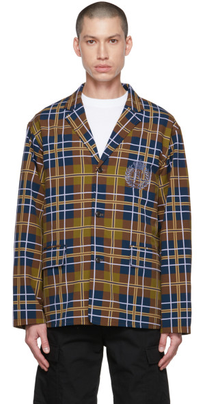 Awake NY - Brown Nanamica Edition Plaid Blazer
