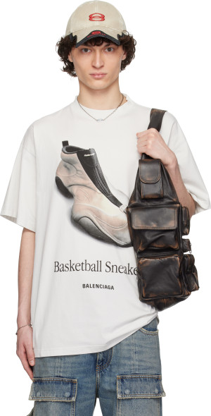 Balenciaga - Off-White 'Basketball Sneaker' Oversized T-shirt