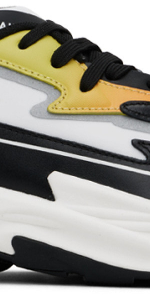 Balmain - Black & White Run-Row Sneakers