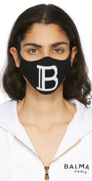 Balmain - Black Logo Mask