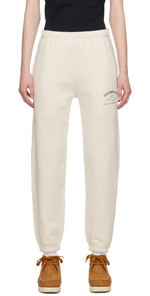 BAPE - Off-White Embroidered Lounge Pants