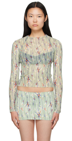 BINYA - Green Arena Long Sleeve T-Shirt