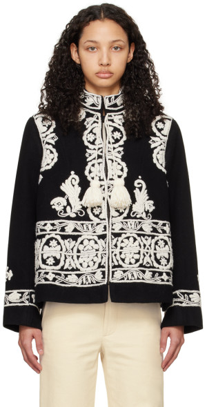 Bode - Black & White Estate Jacket