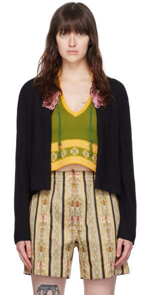 Bode - Black Beaded Abilene Cardigan