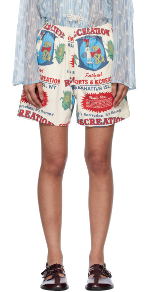 Bode - Off-White Enrichment Shorts