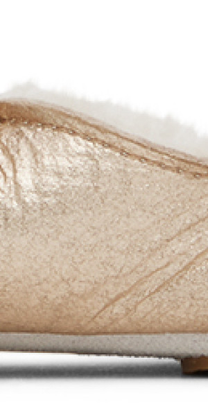 Bonpoint - Kids Gold Gavina Mary Jane Ballerina Flats