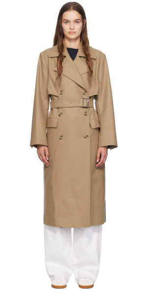 BOSS - Beige Belted Coat