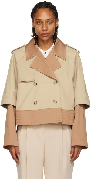 BOSS - Beige Double Breasted Jacket