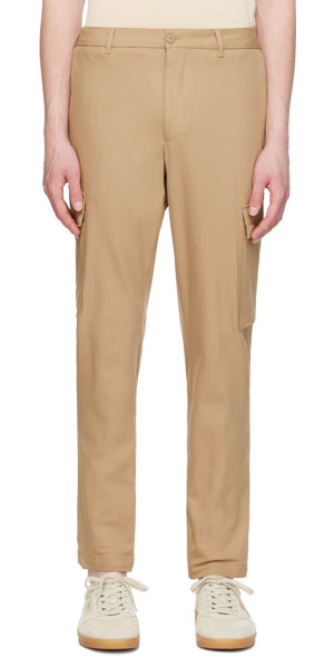 BOSS - Beige Patch Cargo Pants