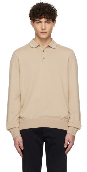 BOSS - Beige Regular-Fit Polo