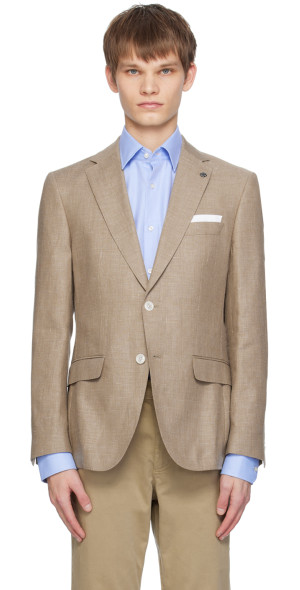 BOSS - Beige Slim-Fit Blazer