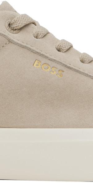 BOSS - Beige Suede Sneakers