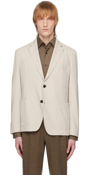 BOSS - Beige Two-Button Blazer