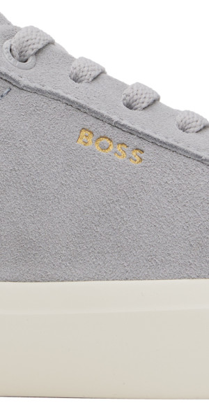 BOSS - Gray Suede Sneakers