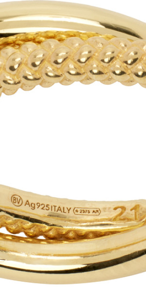 Bottega Veneta - Gold Intreccio Interlocking Ring
