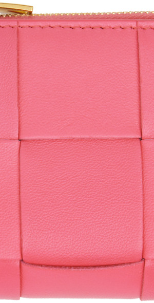 Bottega Veneta - Pink Small Zip Wallet