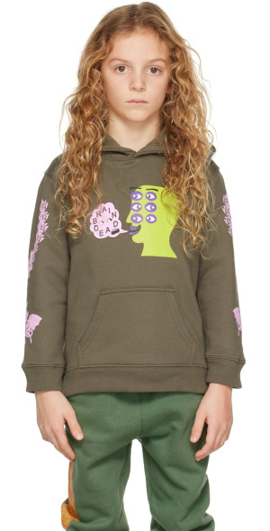 Brain Dead - Kids Khaki Eye See You Hoodie