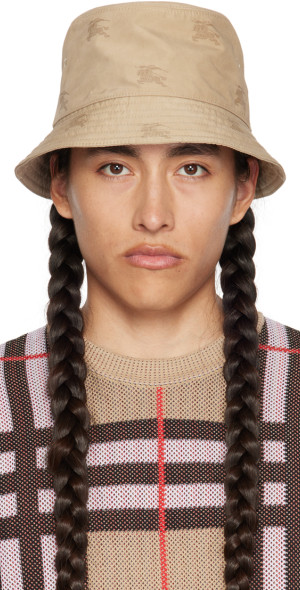 Burberry - Beige EKD Bucket Hat Burberry - Beige EKD Bucket Hat
