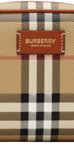 Burberry - Beige Small Check Pouch